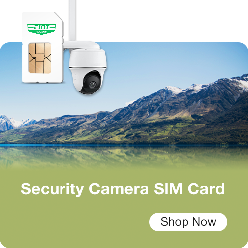 Eiotclub® 4G AT&T, Verizon, T-Mobile Security Camera SIM Card, 24GB 12 Months Data Plan