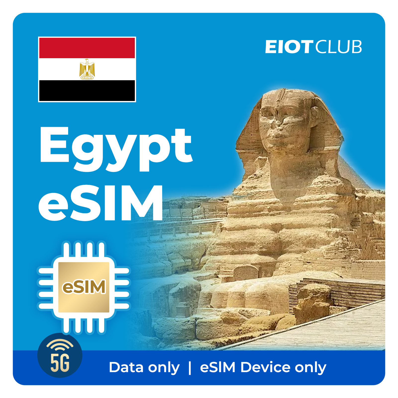 Egypt Prepaid eSIM - 5G High-Speed, Hotspot, No Roaming Fees, Supports ...