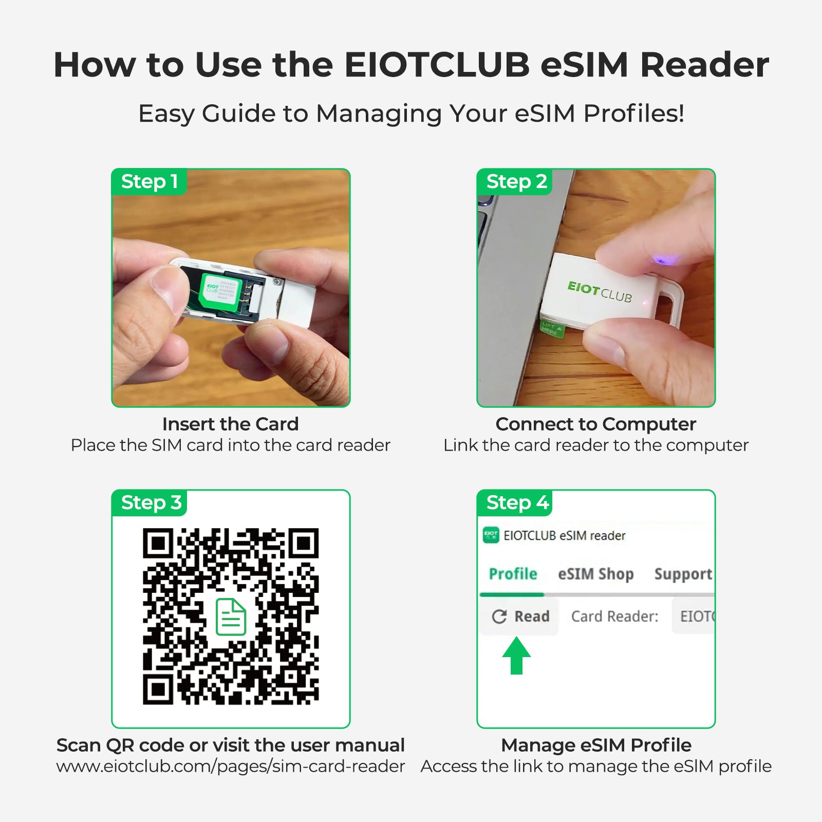 EIOTCLUB eSIM Reader - iPhone/Android/Router Compatible | Global ...